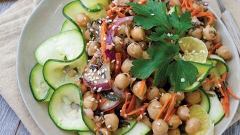 Zucchini Noodle Salad with Moroccan Chickpeas from Nourishing Noodles ...