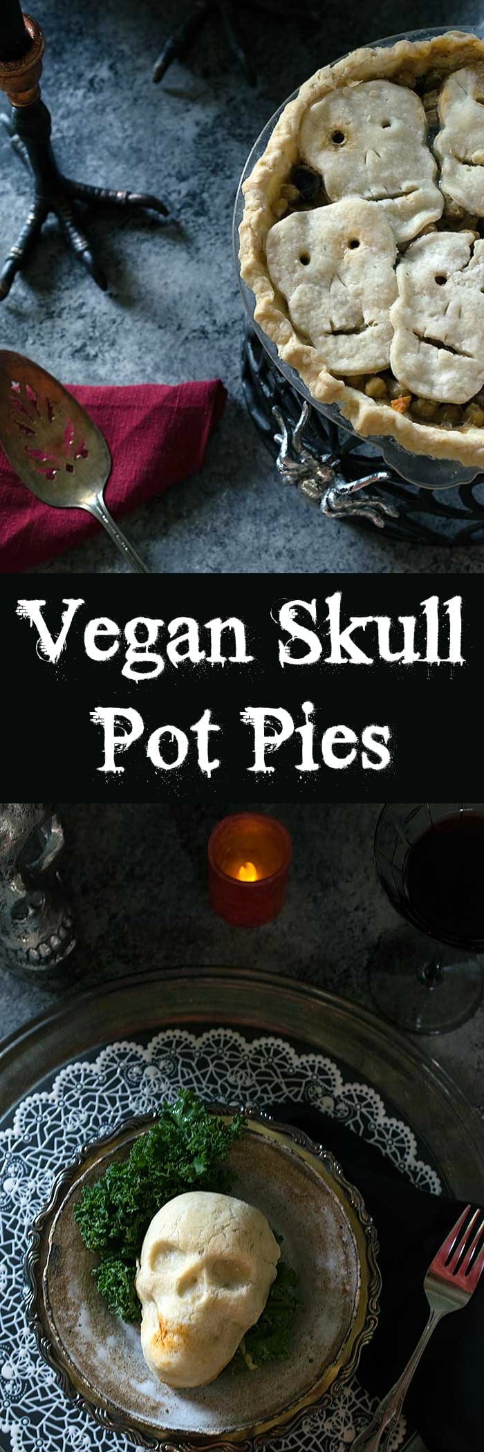 Spooky Skull Vegan Pot Pies for a Haunted Halloween Dinner - Healthy ...